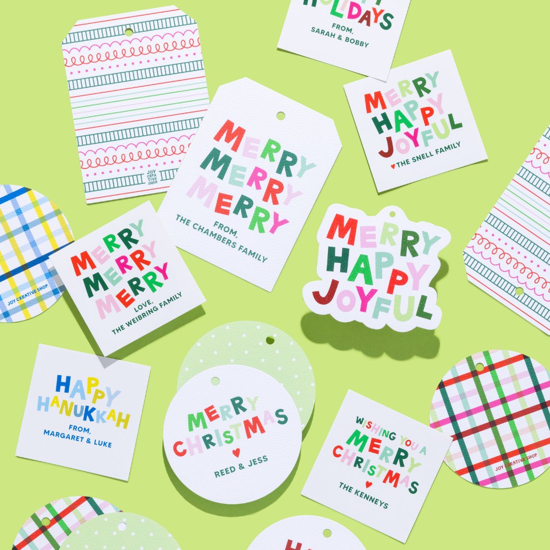 Holiday Gift Tags & Stickers – Joy Creative Shop