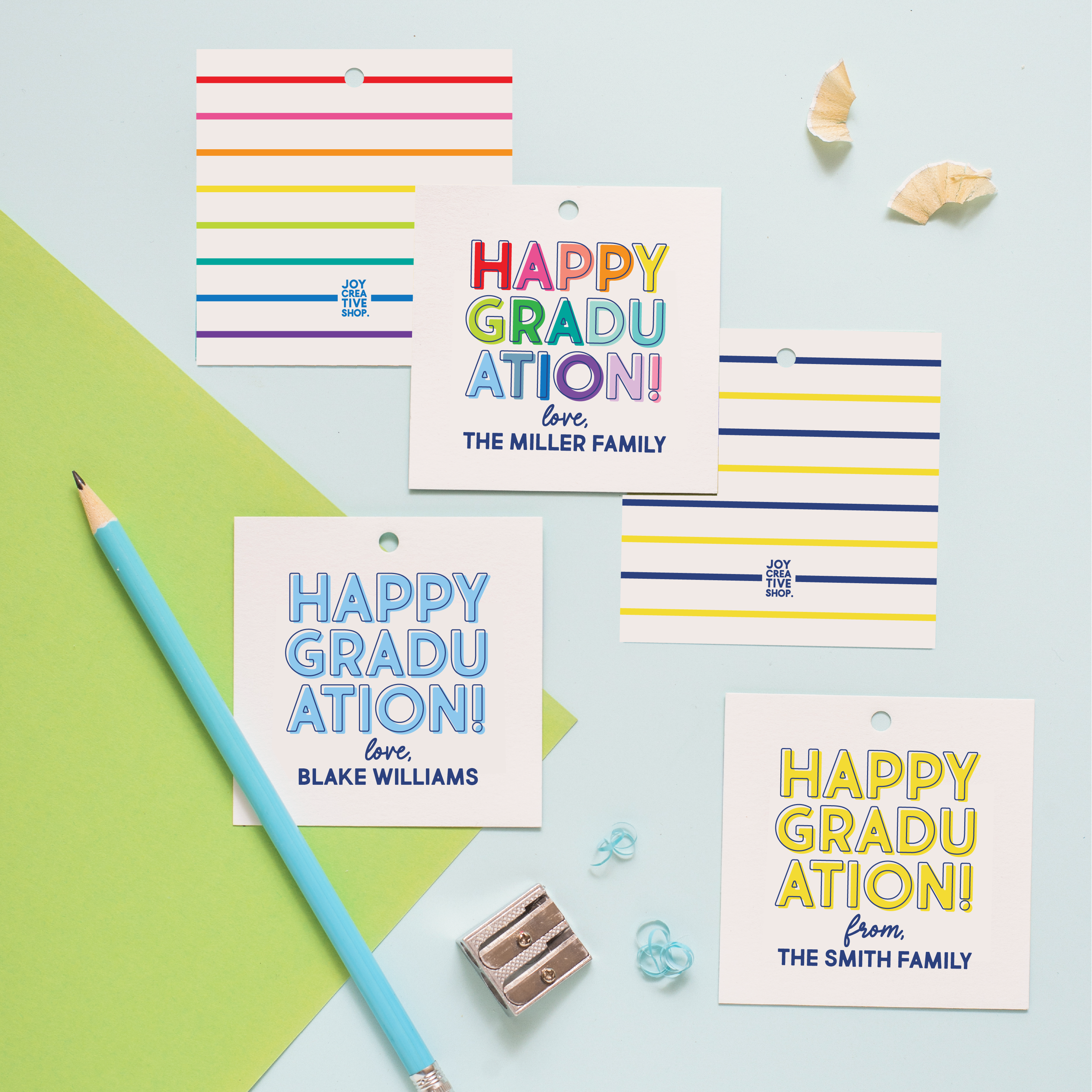 Graduation Gift Tag & Sticker Bundle | Happy Graduation! – Joy Creative ...