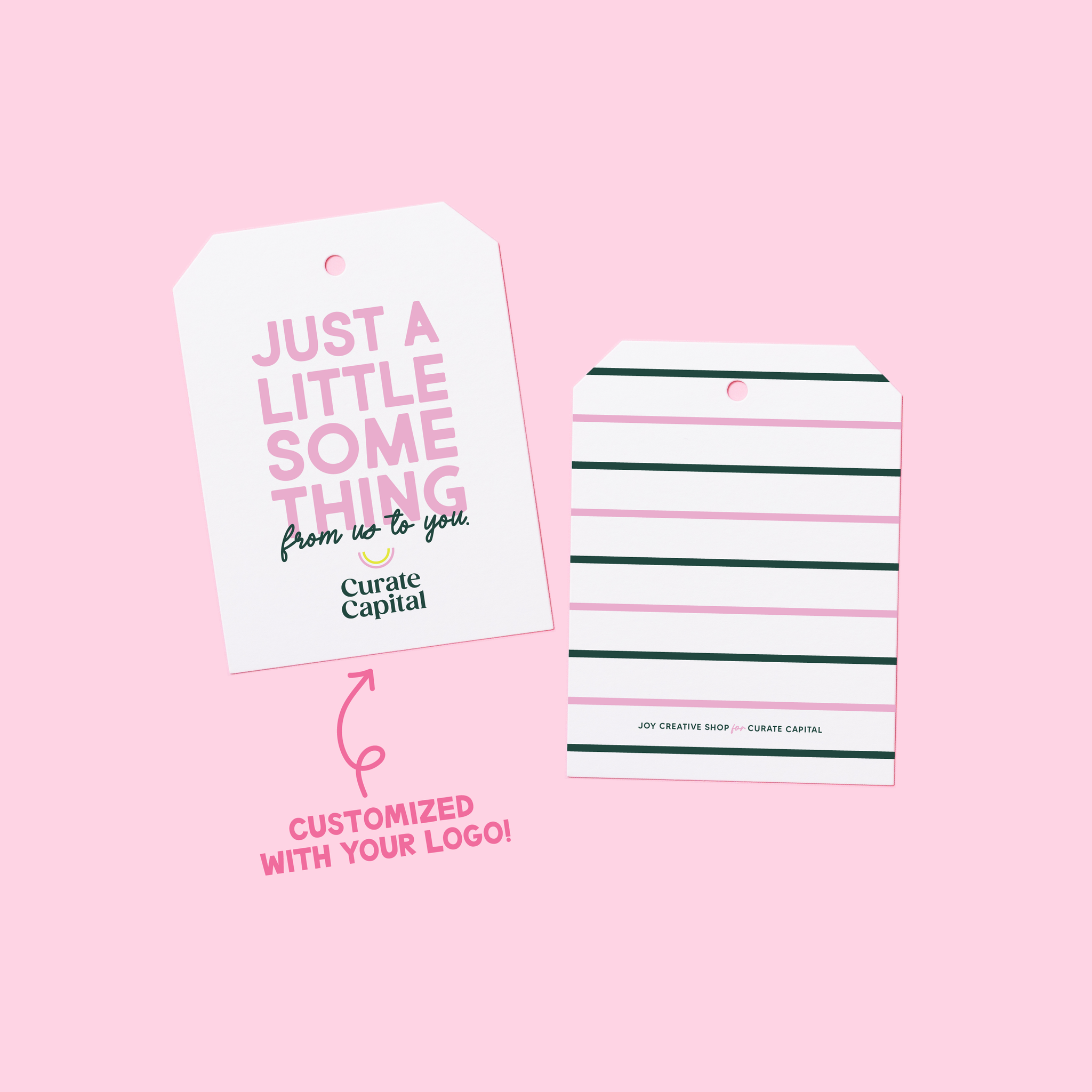 Personalized Branded Just a Little Something Gift Tags