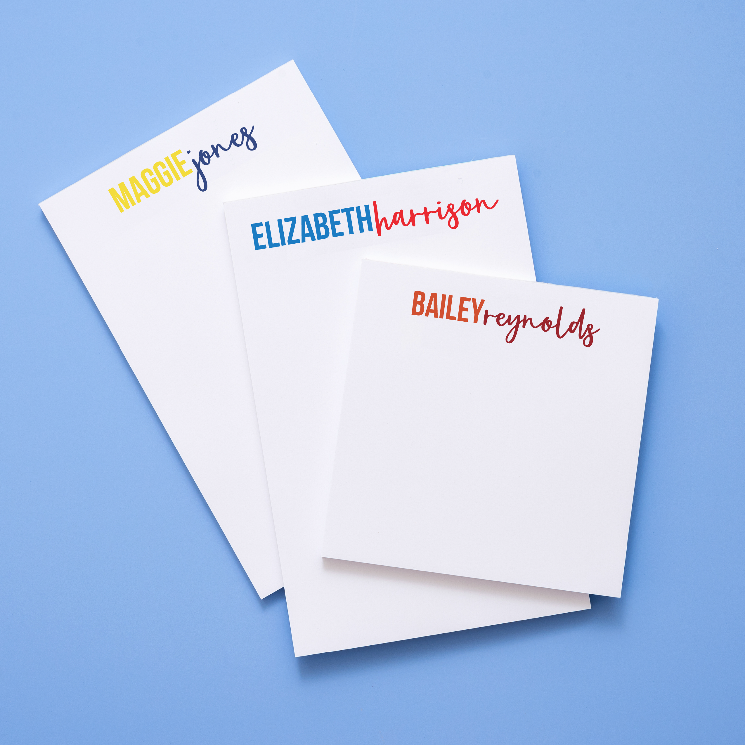 Collegiate Block and Script Notepad – Joy Creative Shop