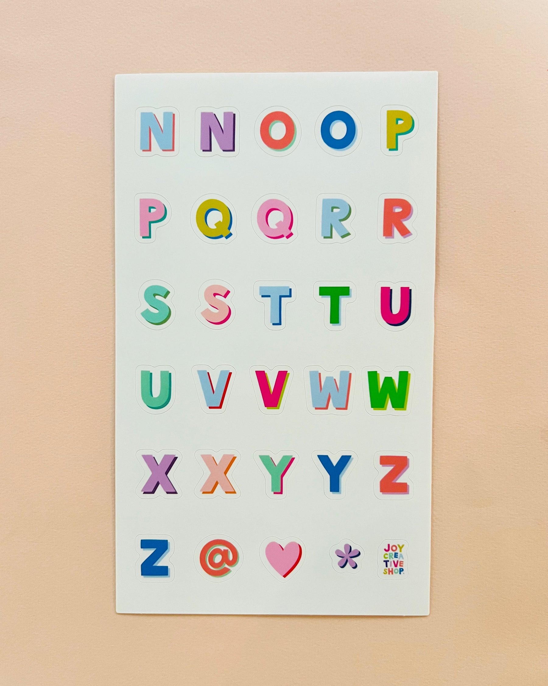 Alphabet Stickers – Joy Creative Shop