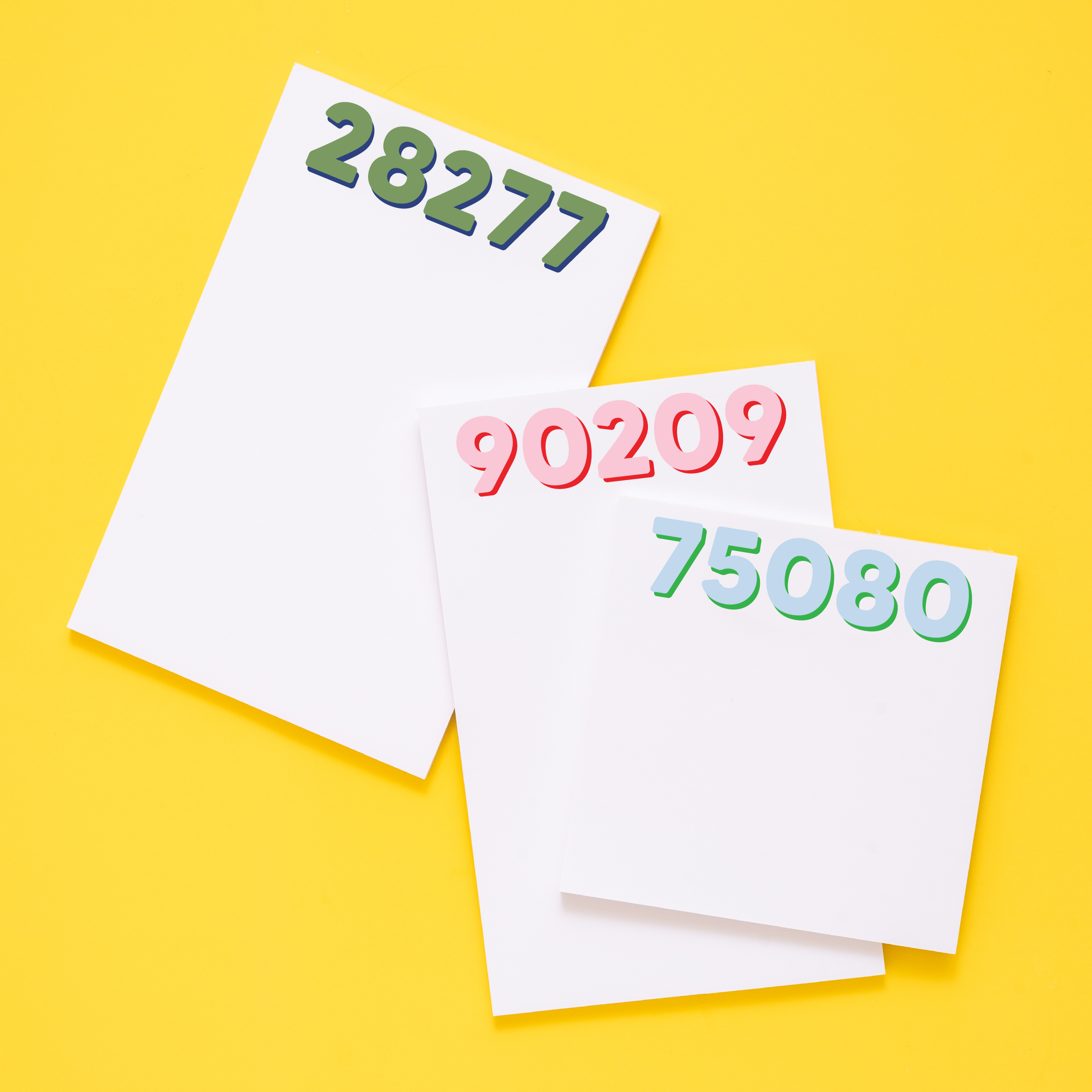 Modern Classics Zip Code Notepad – Joy Creative Shop